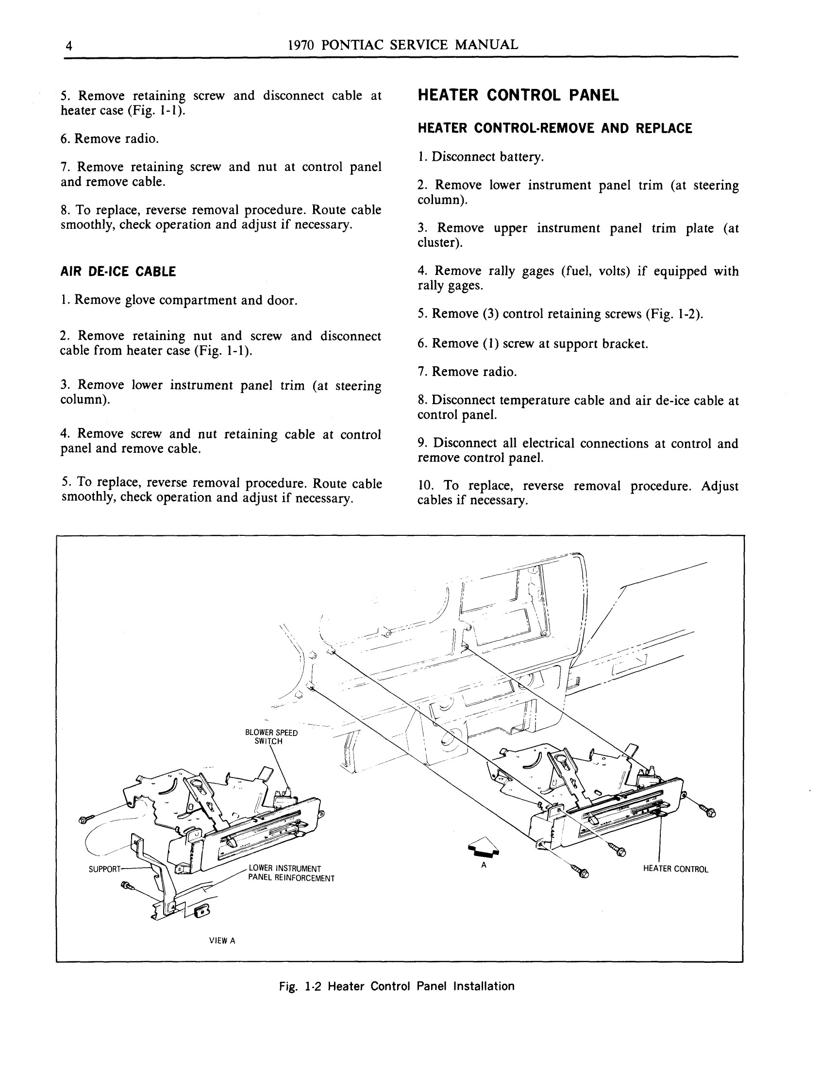 11970 Pontiac Firebird Shop Manual Suplement - FI-Firebird Supplement Page 6 of 126